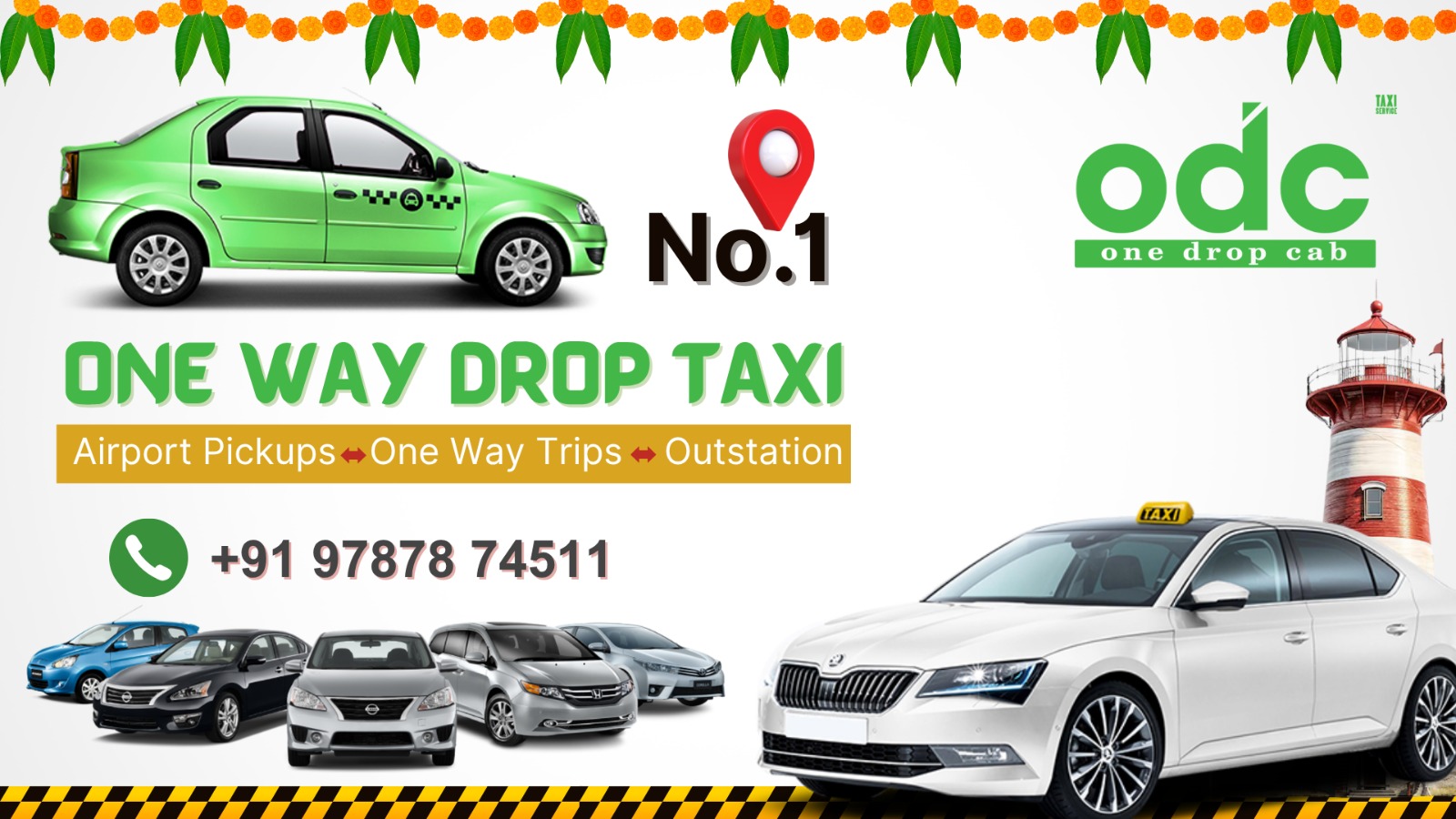 One Way Drop Taxi Service | Save 40% | Book Online 24/7